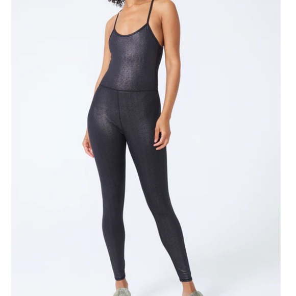 Terez | Pants & Jumpsuits | Terez Tlc Bodysuit In Onyx Sparkle Size M ...